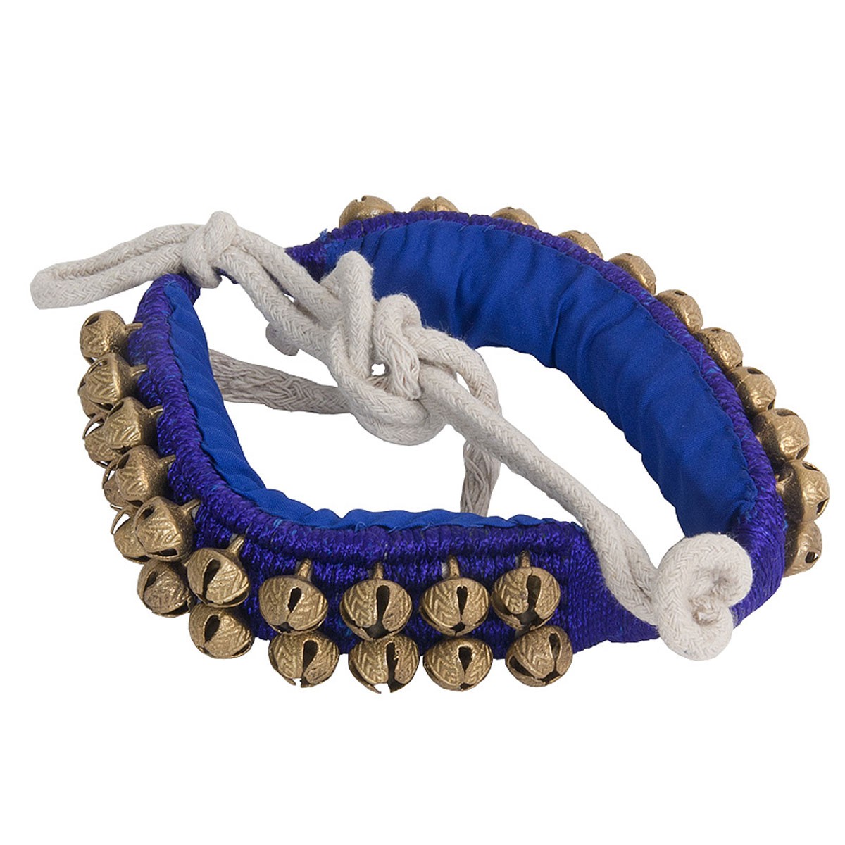 Mid-East Pad of 2-Row Round Ankle Bells - Pair - Blue | AYOTTE CUSTOM ...